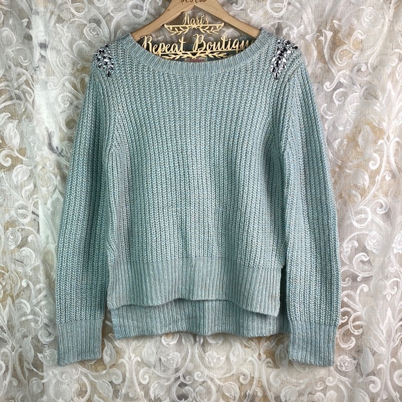 Alythea | Sweaters | Alythea Anthro Boho Chic Chunky Knit Sweater ...